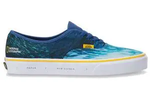 VANS National Geographic X Authentic "ocean" Low Top Sneakers - Blue