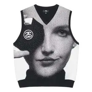 StÜssy Photo Jacquard Vest - Black