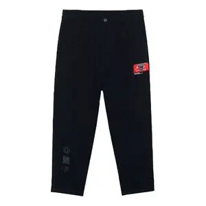 LI-NING Casual Sweatpants 'black - Black/red