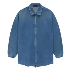 Fear Of God Ss24 Denim Overshirt 'medium Wash - Blue