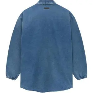 Fear Of God Ss24 Denim Overshirt 'medium Wash - Blue