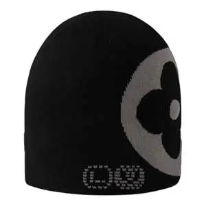 LOUIS VUITTON X Nigo Fit Monogram Beanie - Black