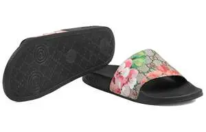 Gucci Gg Supreme Blooms Slide Sandals