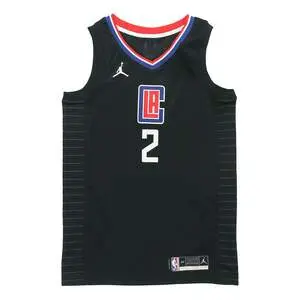 JORDAN Air Nba Los Angeles Clippers Leonard 2 Basketball Jersey - Black