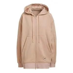 Adidas By Stella Mccartney Logo Print Zip-up Hoodie