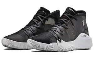Under Armour Anatomix Spawn Mid Basketball Sneakers - Black/grey