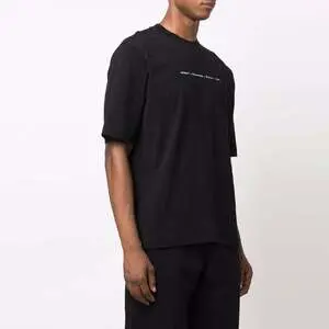 Off-White Fw21 Logo Round Neck Short Sleeve Slim Fit Version