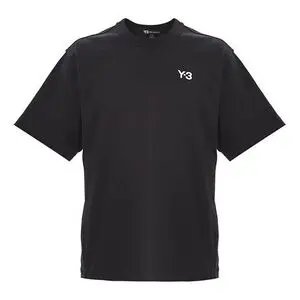 Adidas Y-3 Alphabet Logo Casual Short Sleeve T-shirt - Black