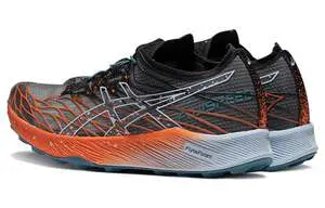 Asics Fuji Speed Trail Running Shoes - Black/orange