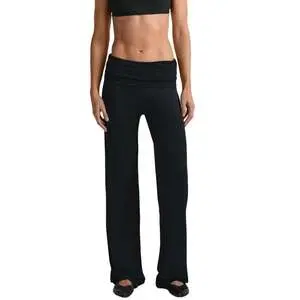 Nike X Skims Stretch Knit Foldover Wide Leg Pant
