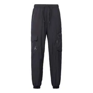 JORDAN Ss22 23 Engineered Woven Casual Long Pants/trousers Black - Default Color