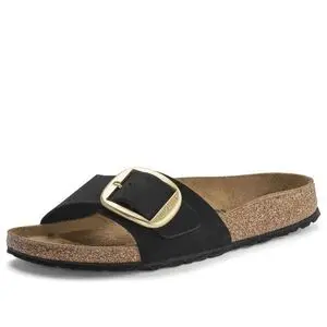 BIRKENSTOCK Madrid Big Buckle Sandals - Black