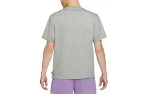 Nike Casual Sports Printing Skateboard Short Sleeve Gray T-shirt - Default Color