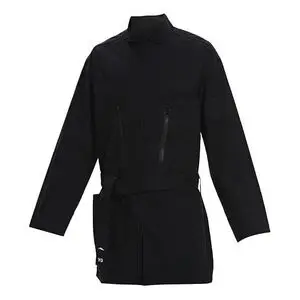 Adidas Y-3 Mid-length Stand Collar Casual Jacket - Black