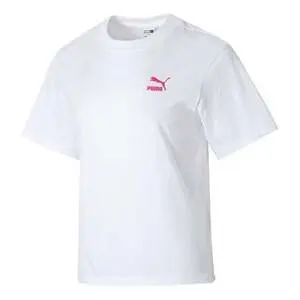 PUMA Graphic T-shirt - White/pink