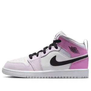 JORDAN 1 Mid Sneakers - Barely Grape/black/white