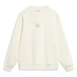 LI-NING Floral Logo Crewneck Sweatshirt - Beige