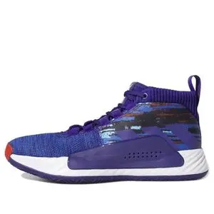 Adidas Dame 5 High Top Athletic Sneakers - Blue