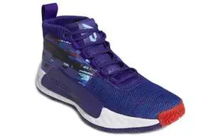 Adidas Dame 5 High Top Athletic Sneakers - Blue