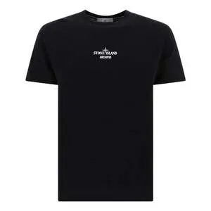 Stone Island Logo T-shirt - Black