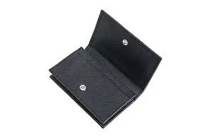 Prada Ss26 Saffiano Leather Flap Card Case