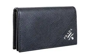 Prada Ss26 Saffiano Leather Flap Card Case