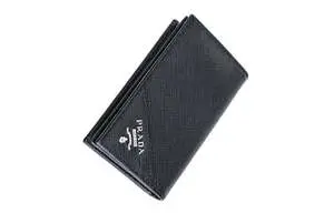 Prada Ss26 Saffiano Leather Flap Card Case