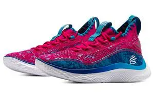 Under Armour Curry Flow "pi Day" Athletic Sneakers - Blue/pink