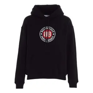 Balenciaga Bb Logo Hoodie - Black