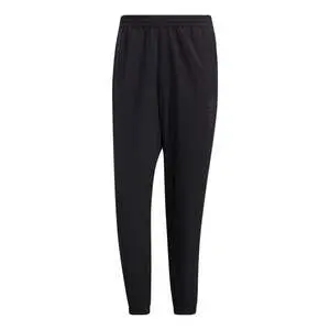 Adidas Solid Color Brand Logo Elastic Waistband Bundle Feet Sports Pants/trousers/joggers Black - Default Colorway