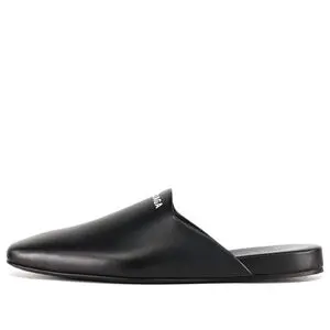 Balenciaga Leather Mules - Black