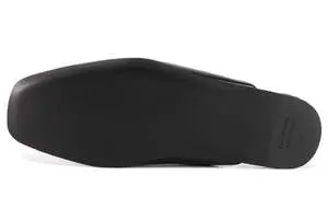 Balenciaga Leather Mules - Black