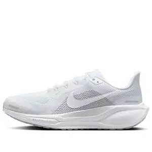 Nike Zoom Pegasus 41 Extra Wide Athletic Sneakers - White/pure Platinum/metallic Silver