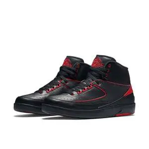 JORDAN Air 2 Retro 'alternate 87' High Top Sneakers - Black/varsity Red