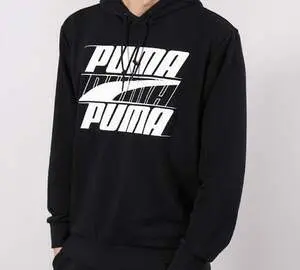 PUMA Large Logo Drawstring Hoodie