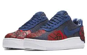 Nike Force 1 Floral Sequin Sneakers