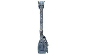 Balenciaga Le Cagole Xs Denim Shoulder Bag - Blue