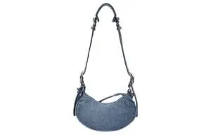 Balenciaga Le Cagole Xs Denim Shoulder Bag - Blue