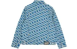 PALACE Full Print Long Sleeve Denim Jacket - Blue