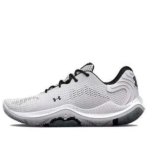 Under Armour Spawn 4 Mid Top Basketball Shoes - Gray