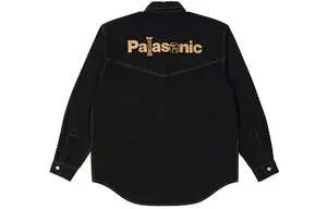 PALACE Funny Logo Stand Collar Long Sleeves Shirt
