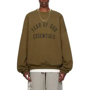 Fear Of God Fleece Crewneck - Olive