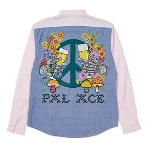 PALACE Embroidered Peace Sign Long Sleeve Shirt