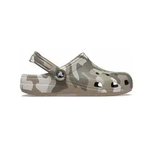 CROCS Camo Beach Clogs - Brown/white/green