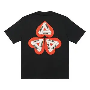 PALACE Heart Shape Tri-ferg Short Sleeve T-shirt - Black