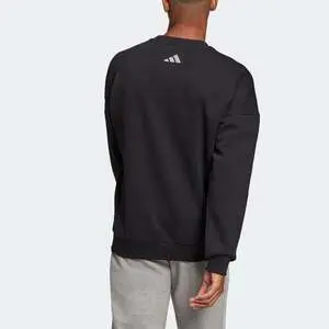 Adidas Training Sports Printing Loose Round Neck Pullover