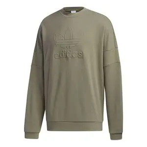 Adidas Originals Embossed Crew Sweatshirt - Army Green