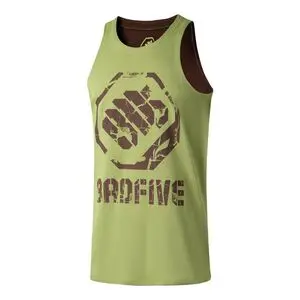 LI-NING Badfive Graphic Basketball Tank - Moss Green/brown