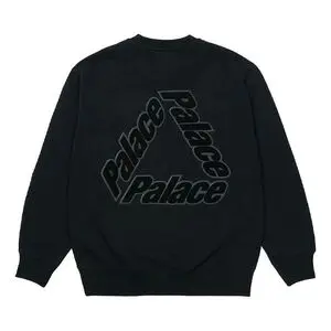 PALACE Alphabet Logo Pattern Round Neck - Black