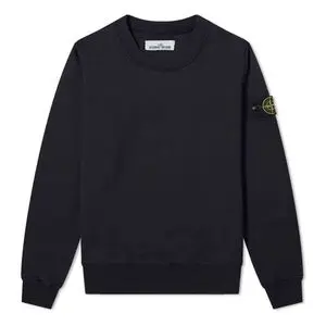 Stone Island Long Sleeve Crewneck Sweatshirt - Black